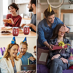 40th Birthday Tumbler Gifts for Women – 12Ounce Insult Stainless Steel Wine Tumbler,Turning 40 Birthday Wine Glass, Unique Gift Idea for Women Her, Mom,Coworker,Sister,Wife (Red)