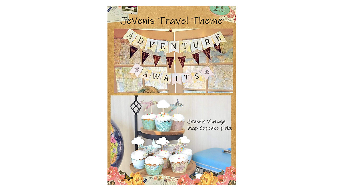Adventure Awaits Travel Theme Banner for Every Celebration