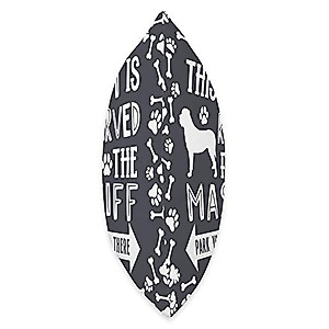 All Mastiff Gifts Reserved Mastiff Seat Park There Mom Dad Funny Gift Throw Pillow, 18x18, Multicolor