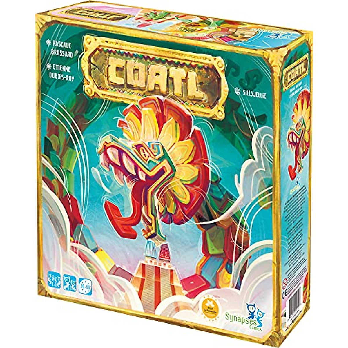 Synapses Games: Coatl, Strategy Board Game, Play in Solo Mode, Or With Up to 4 Players, 30 to 60 Minute Play Time, For Ages 10 and up