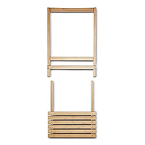 Duck Covers Bamboo Beach Chair, Real Teal Palm