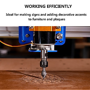 SpeTool Carbdie Tip V Groove CNC Engraving Bit Router Bit CNC Woodwork Tools 60 Deg 1/2 Inch Cutter with 1/4 Inch Shank