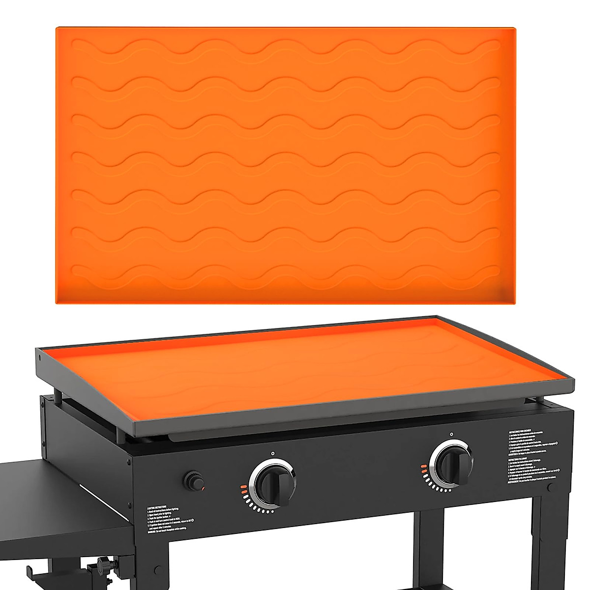 Silicone Griddle Mat for Blackstone 28 inch Heavy Duty Grill Cover Food-Grade Silicone Protective Cover All Season Cooking Blackstone Protector Protect from Dirt and Rust