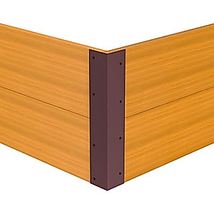 Meranti Raised Garden Bed Corner Brackets – Set of 4 – Compatible with 20-24 Inch Height DIY Flower or Vegetable Garden