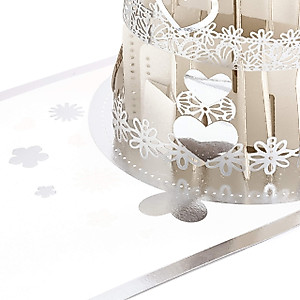 Hallmark Signature Paper Wonder Pop Up Engagement, Bridal Shower, Wedding Card (Wedding Cake) (1299RZH1136)