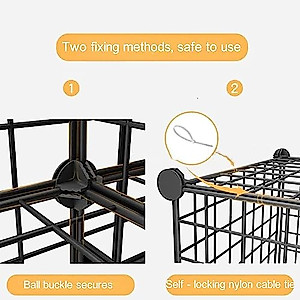 Cat Cage - Chinchilla Cage Rabbit cage Indoor Large with Litter Box DIY Cat Playpen Detachable Metal Wire Kitten Kennels Crate Small Animal Cage for Pet (Size : 75 * 49 * 73cm)