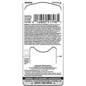 Rayovac CR2025 Battery, 3V Lithium Coin Cell CR2025 Batteries (2 Battery Count)