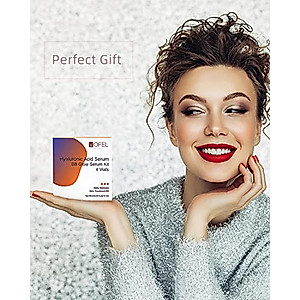 VOFEL Hyaluronic Acid Serum for Microneedling Serum Ampoules for Face BB Glow Starter Kit 0.35 oz 4 Vials