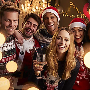 250 Pieces Christmas Paper Straws, 10 Patterns Disposable Mixed Stripe Holiday Paper Straws for Christmas Party Favors