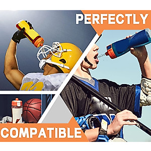 Mimore 6 Pack Gasket for Gatorade Water Bottle Lid Replacement, Food Grade Silicone Water Bottle Gasket Replacement Compatible with Gatorade GX Bottle Rubber Seal