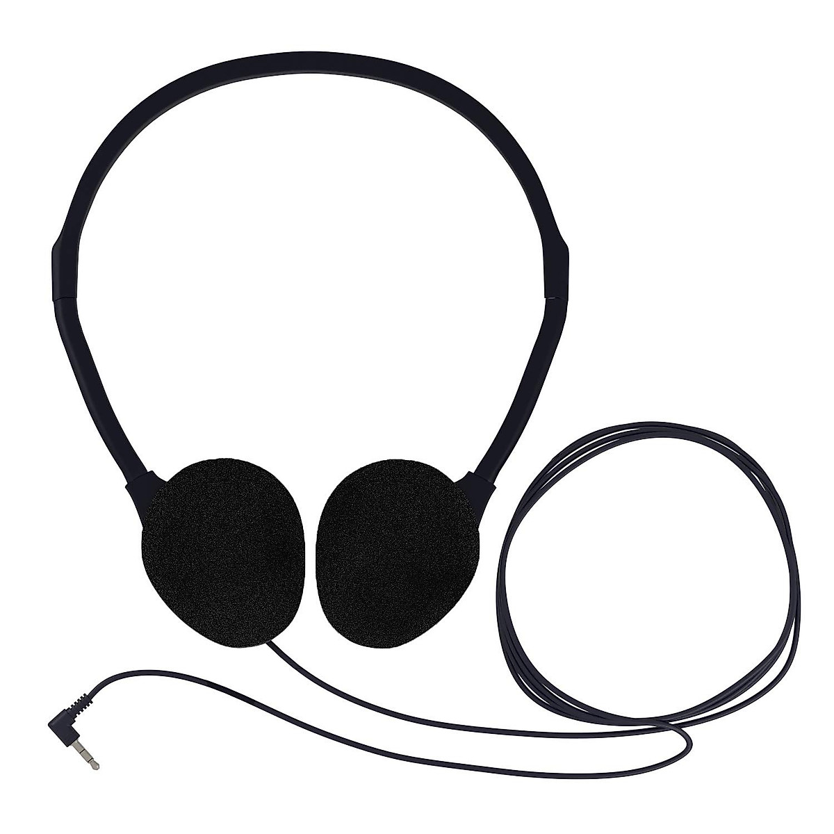 Maeline On-Ear Headphones with 3.5 mm Headphone Plug - 1 Pack - Black