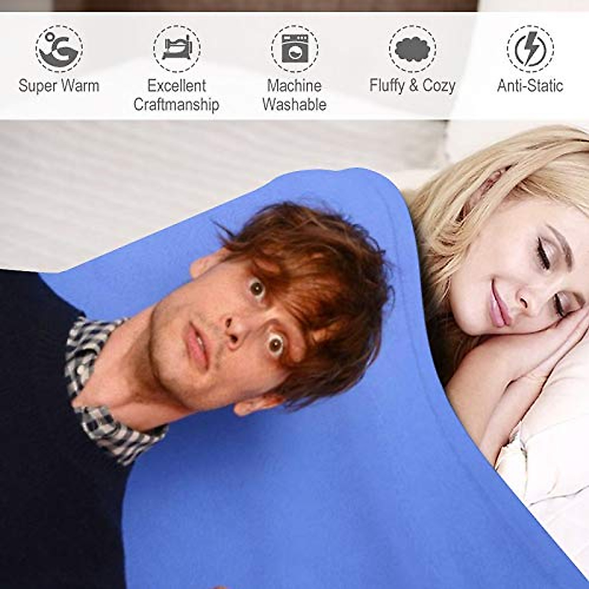 Matthew Gray Gubler Blanket, 3D Criminal Minds Collage Fleece Throw Blanket Lightweight Cozy Blanket, Ultra-Soft Flannel Blanket Home Decor for Couch Bed Living Room Sofa Travel 60x80 in for Adults