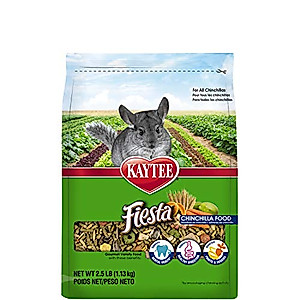 Kaytee Fiesta Pet Chinchilla Food, 2.5 Pound