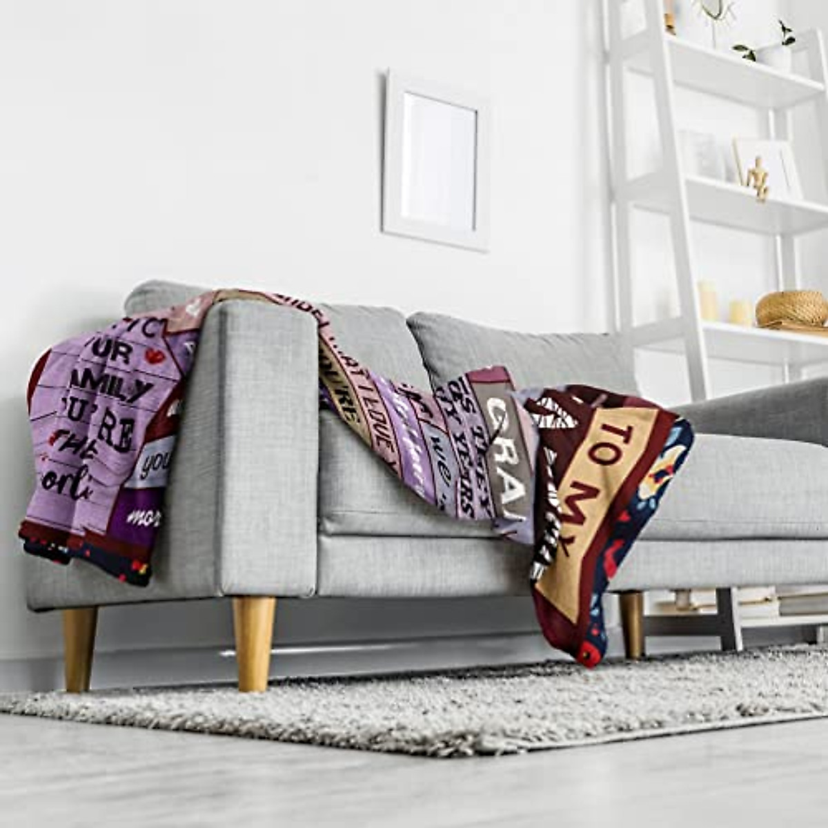 Grandma Gifts Throw Blanket 60"X50" - Mothers Day Birthday Gifts for Grandma - Gigi Gifts for Grandma - Nana Gifts from Grandkids - Best Grandma Gifts for Grandma from Granddaughter Grandchildren