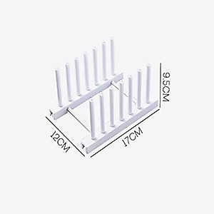 Zhjlut Plate Organizer Pot Lid Rack Stainless Steel Spoon Holder Pot Lid Shelf Cooking Dish Rack Pan Cover Stand Kitchen Accessories