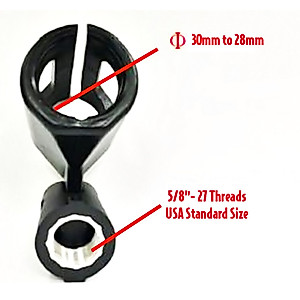 Performance Plus MH4W Large Barrel Indestructible Wireless Mic Holder Microphone Clip