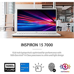 Dell Inspiron 15 Plus 7501 Touch 15.6” FHD Laptop, Core i5-10300H, Backlit KB, Fingerprint, Webcam, Wi-Fi 6, USB-C, HDMI, Intel UHD Graphics, Win 10 H, w/ 32GB MSD