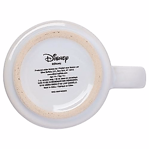 Silver Buffalo Disney Mickey Mouse Vintage Sketches Art 4pc Stackable Ceramic Espresso Small Cup Set, 3 Ounces