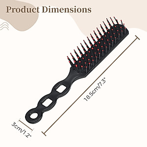 Anjetan 100 Packs Hair Brushes, Anti Entangling Hair Brushes Anti Static Massage Combs, Disposable Plastic Hair Combs for Curly Wet Dry Hair for Homeless, Shelter, Hotel, Nursing Home