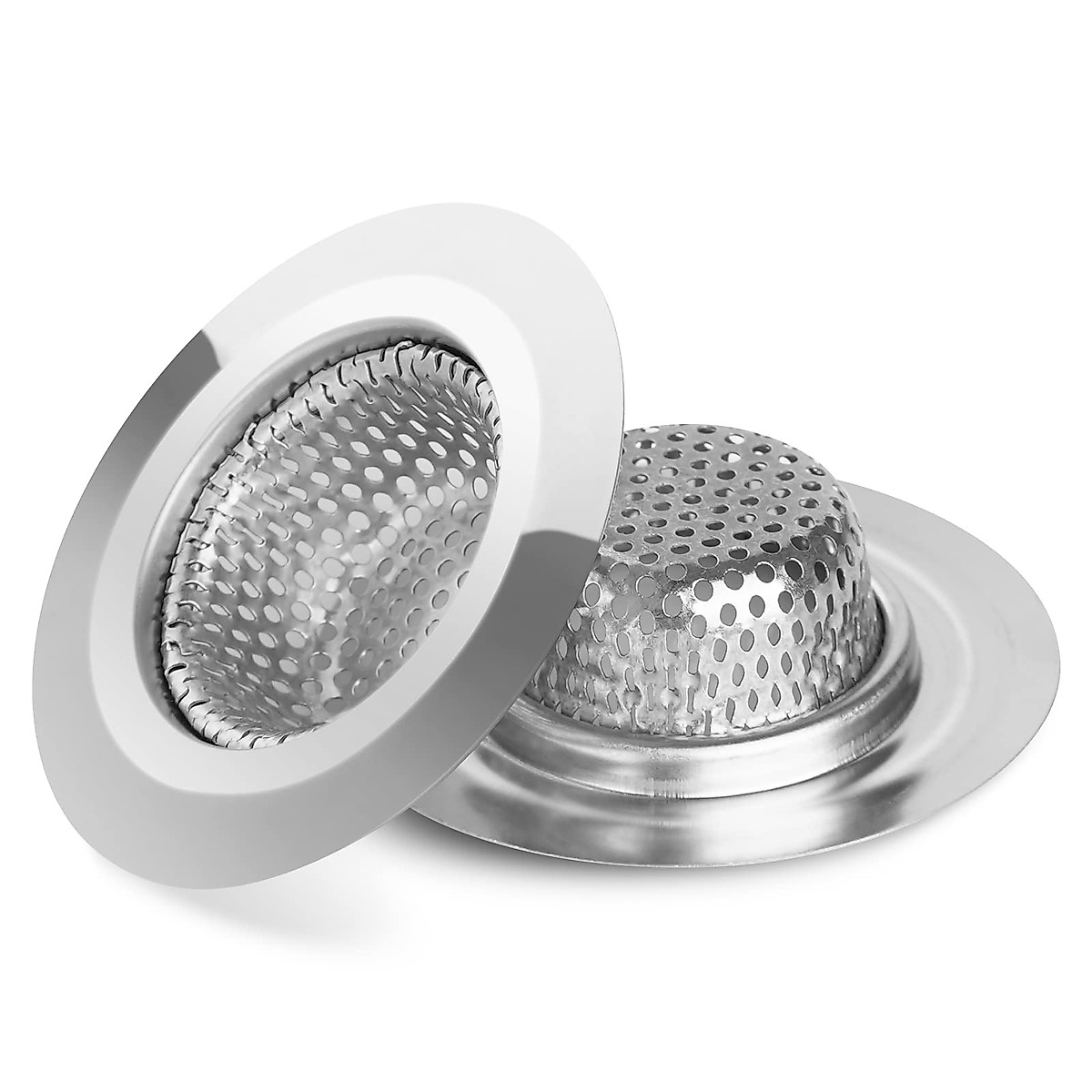 Ohtomber 2PCS Bathtub Drain Strainer and Shower Drain Hair Catcher