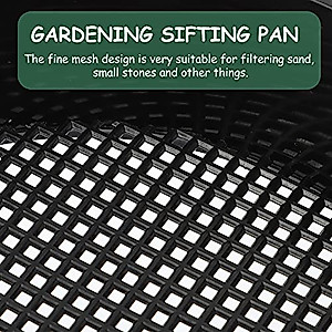 generic 5pcs Garden Sieve Mesh Sifting Pan Portable Soil Sifter Plastic Soil Sieve Set Gardening Tools