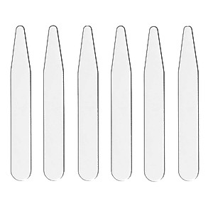 20 Metal Collar Stays For Men's Dress Shirts - Pick Between 2", 2.2", 2.5", 2.7", 3" - Perfect Length for a Custom Fit and Sharp Look