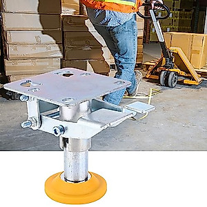 Manganese Steel Floor Lock,Adjustable Caster Lock,Secure Wheel Lock,Trolley Brake Floor Lock Manganese Steel Trolley Cart Lock with TPU Pad,100kg Load-Bearing,for 4~5in Casters (X-75-32-3), Manga