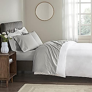 Beautyrest 400 Thread Count Wrinkle Resistant Cotton Sateen Sheet Set Grey
