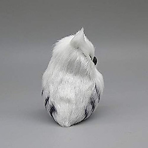 ZKTICHY 2PCS Artificial Feathered Owl Realistic Mini Bird Decoration Furry Simulation Owl Model DIY Craft for Home Garden Christmas Tree Hanging Ornaments Decor