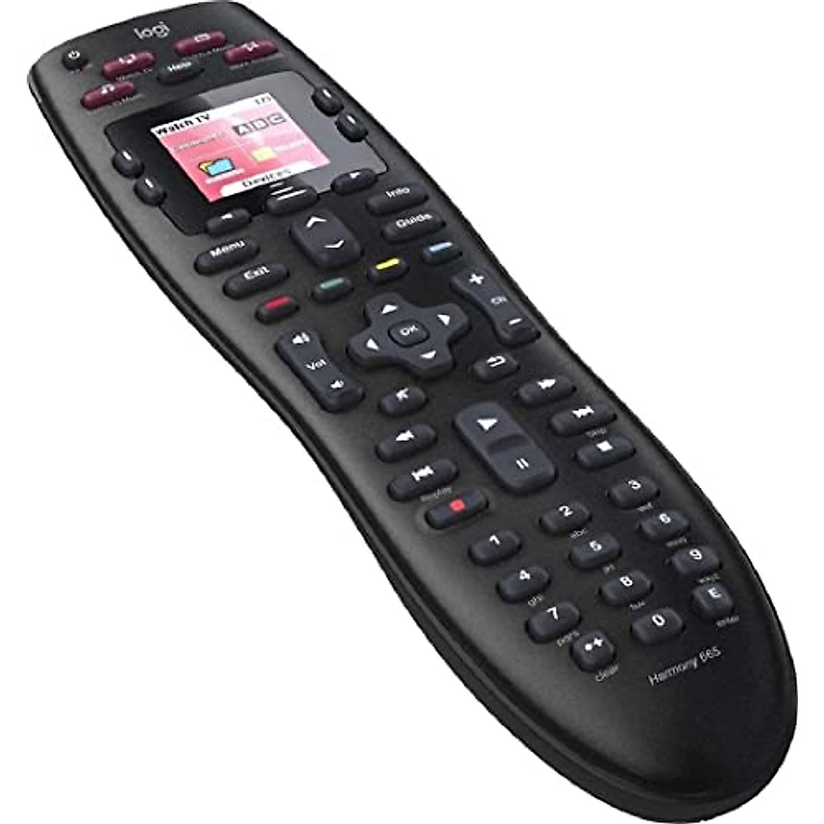 Logitech Harmony 665 Advanced Remote Control, Universal Entertainment Remote, Replaces up to 10 remotes with Guided Online Set-up and Interactive Help (Renewed)