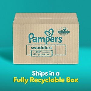 Diapers Size 4, 150 Count - Pampers Swaddlers Disposable Baby Diapers (Packaging & Prints May Vary)