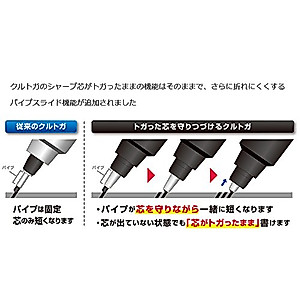uni Mechanical Pencil Kurutoga Pipe Slide Model 0.5mm, Black Body (M54521P.24)
