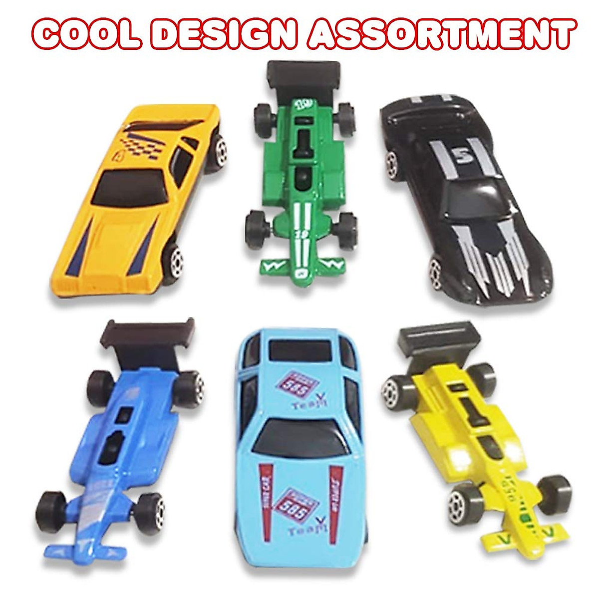 ArtCreativity 25 Pc-Diecast-Toy Car Set, Durable-Diecast-Mini Racers in Assorted Designs, Cool Birthday Party Favors for Kids, Best Birthday Gift for Boys and Girls