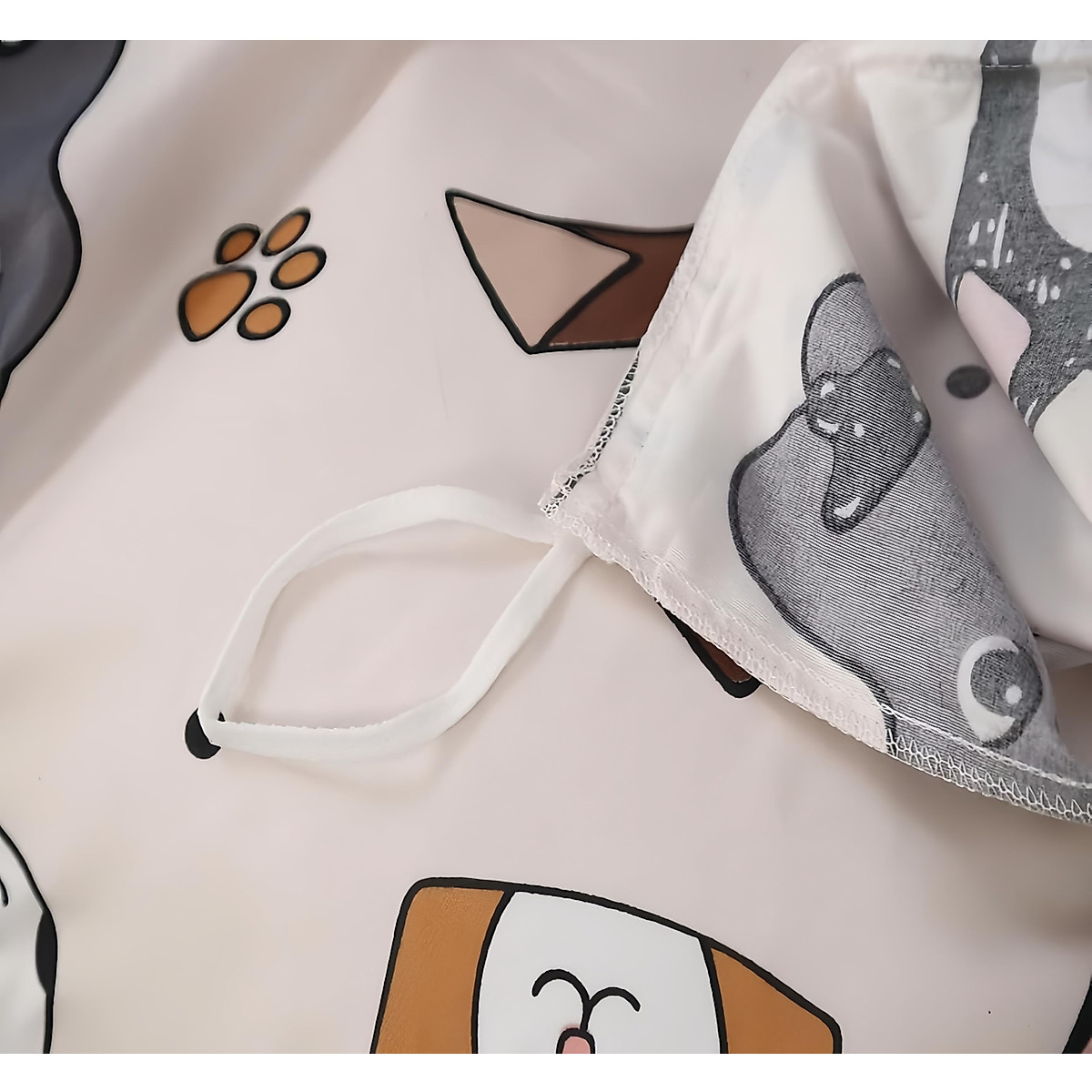 SDY 3PCS Dog Print Pattern Duvet Cover Set Twin, Bed in a Bag Duvet Cover and 2 Pillowcases, Corner Ties and Zipper Closure, Cute Cartoon Puppy Bedroom Decor for Kids, Children, Boys, Girls and Teens