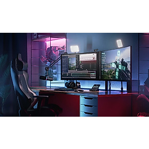 BEACN Mix USB C Audio Controller | Windows and MacOS Audio Mixer for Gaming or Work| 4-Channel Audio Control with 5" Full-Color Display & Precision Knobs | Drag-and-Drop Customization (Dark)