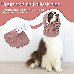 Nanaki Upgraded Dog Calming Hoodie Anxiety Relief, No Shake Ear Wraps for Dog, Soft Dog Hematoma Ear Wrap Anti-slip Dog Head Muffs Ear Protection Dog Head Cover Grooming Force Drying Bathing Fireworks