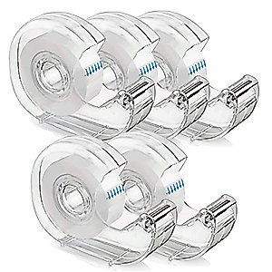 KIDMEN Transparent Tape,Clear Tape for Office, Home, School，5 Dispensered Rolls, 0.7 x 1300 Inch