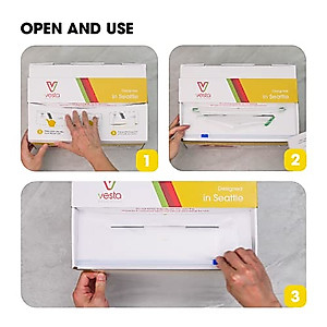 Vacuum Sealer Roll (8” x 75’ and 11” x 75’) Keeper with Cutter - Premium Seal Bags for Food Saver, Ideal for Meal Prep, Sous Vide, and Storage, Vesta Precision