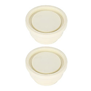 Haofy Ladder Bumper, Set of Two White Ladder Rubber Plug for Swimming Pool Ladders Swimming Pool Accessory Supplies