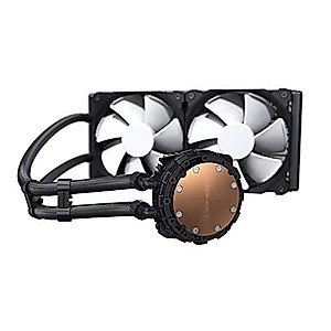 Phanteks (P-GO280MP_DBK01) Glacier One 280MP D-RGB AIO Liquid CPU Cooler, Infinity Mirror Pump Cap Design, 2X Silent 140mm MP PWM Fans, Black