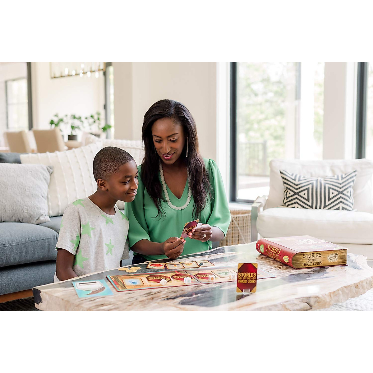 Peaceable Kingdom Stories of The Three Coins – Cooperative Storytelling Game – Use Teamwork to Win! – Great for Families with Kids Ages 6 & up – Fun Classroom Game