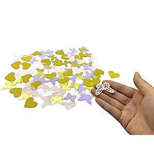 100PCS Butterfly Table Confetti,Butterfly Birthday Decorations for Bridal Shower Baby Shower Wedding Butterfly Party Decor