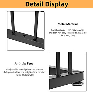lukar Tabletop Art Rack, Art Storage Rack, Canvas Rack Art Storage Small Art Drying Rack Metal Storage Stand for Canvas Frame Drawing Board, Prints, Panel Artwork 13.77" H
