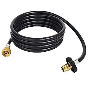 MCAMPAS Propane Torch Hose Weed Burner Hose Adapter for Use Connects to U.S.Any Standard Propane Tank to Propane Weed Burner Torch Head Burner 12 Feet High Pressure Extension Hose 350 PSI