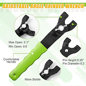 Hicarer 25 Pcs Angle Grinder Nut Angle Grinder Wrench Kit 5/8"-11 Flange Metal Lock Nut Wrench Compatible with Dewalt Makita Bosch Hitachi Metabo