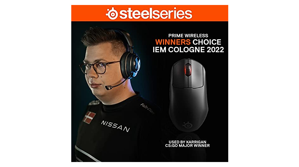 SteelSeries Prime Mini Wireless Gaming Mouse - Ultra Light