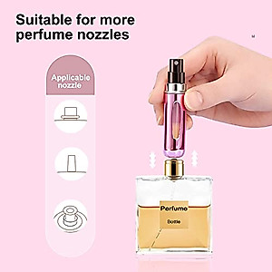 Yamadura Portable Mini Refillable Perfume Atomizer Bottle Spray, Scent Pump Case for Travel (5ml, 4 Pack) 4