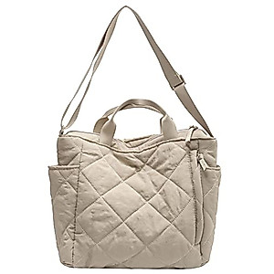 Crossbody Canvas Tote Bags For Women Cute Vintage Corduroy Hobo Purse Shopping Handbags