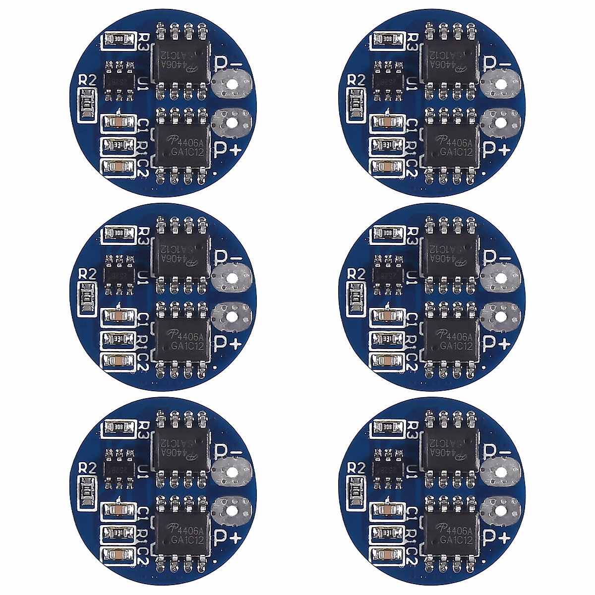 Alinan 6pcs 2S 5A 7.4v 8.4V 7A Current Limit 18650 Lithium Battery Charger Protection Board BMS PCM for Li-ion Lipo Battery Cell Pack
