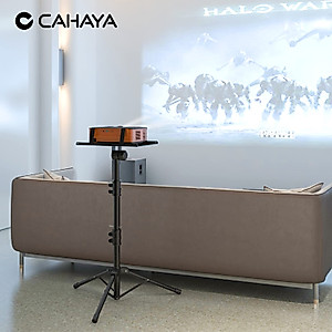 CAHAYA Projector Tripod Stand Adjustable: Height 26 to 51.5in Projector Laptop Stand Portable Multifunctional DJ Rack Stand for Outdoor Movies Computer Book DJ Equipment CY0331